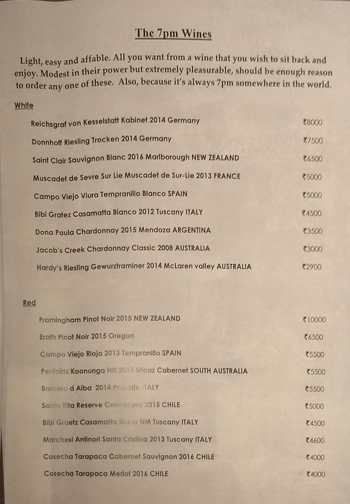 Shanghai Club - ITC Grand Central Menu and Price List for Parel, Mumbai ...