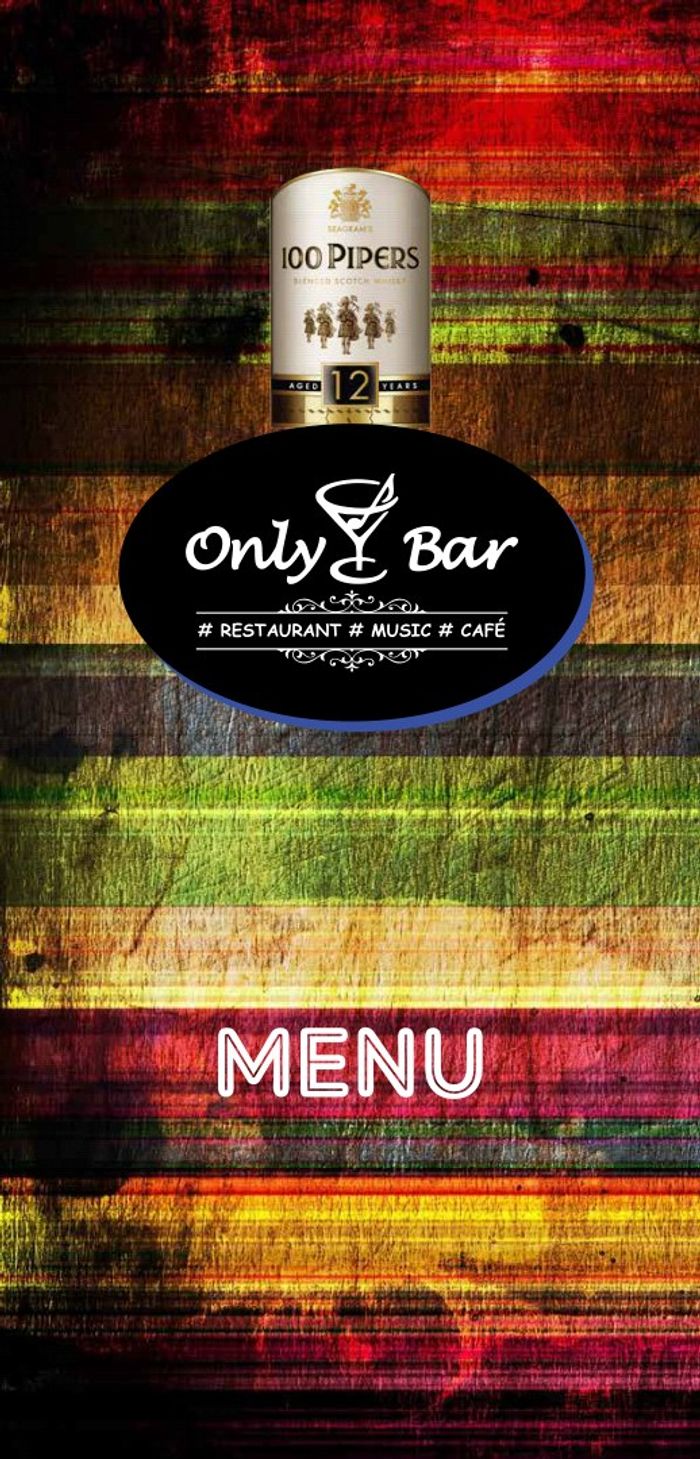 Only Bar Restaurant Menu and Price List for Nehru Place, New Delhi ...