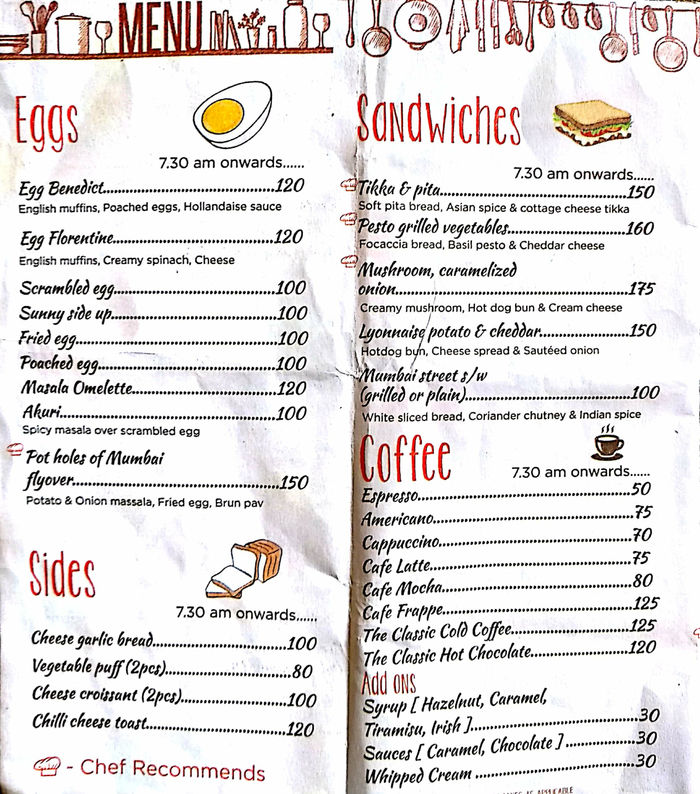 Above & Beyond Menu and Price List for Andheri East, Mumbai | nearbuy.com